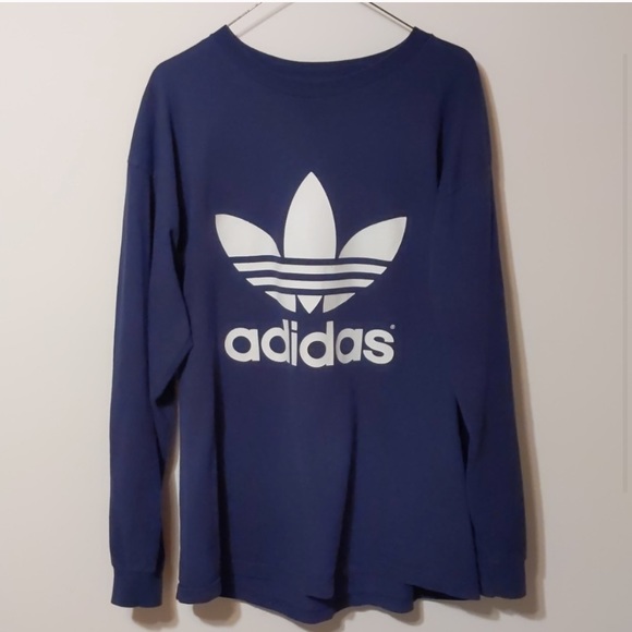 adidas | Shirts | Adidas Vintage Long Sleeve Tee | Poshmark
